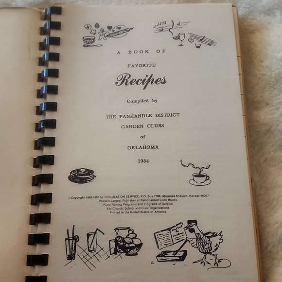 Kitchen | Vintage Cookbook From Oklahoma 1984 Illustrated | Poshmark